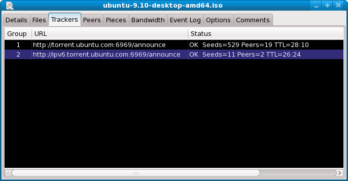 Transfer Properties - Tixati